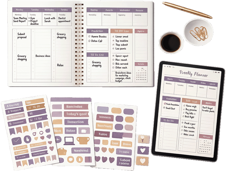 Planners and stickers design – Appstycoon